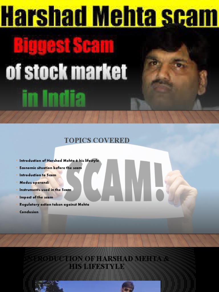Harshad Mehta Scam | PDF | Market (Economics) | Economies