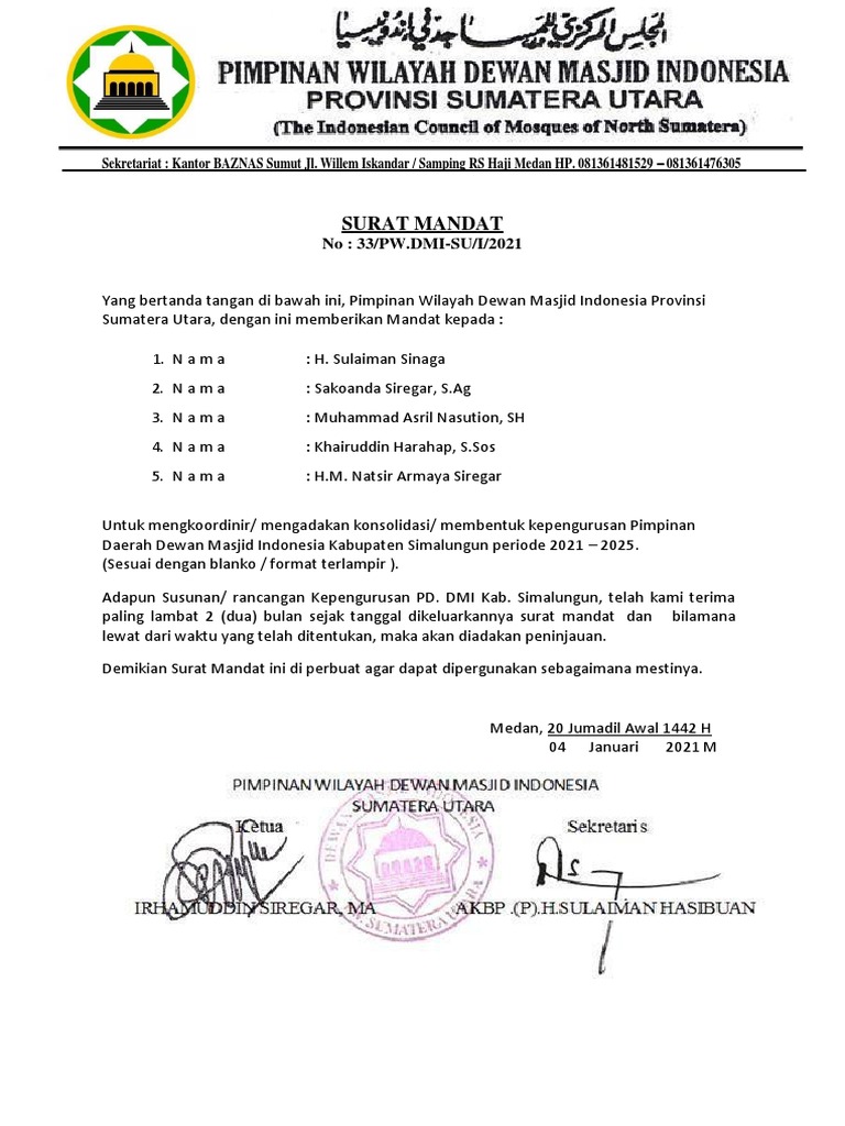 Mandat 2 Kab. Simalungun-Converted-Dikonversi (1) - Dikonversi | PDF