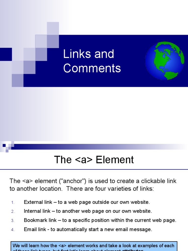 3 Links and Comments | PDF | Hyperlink | World Wide Web