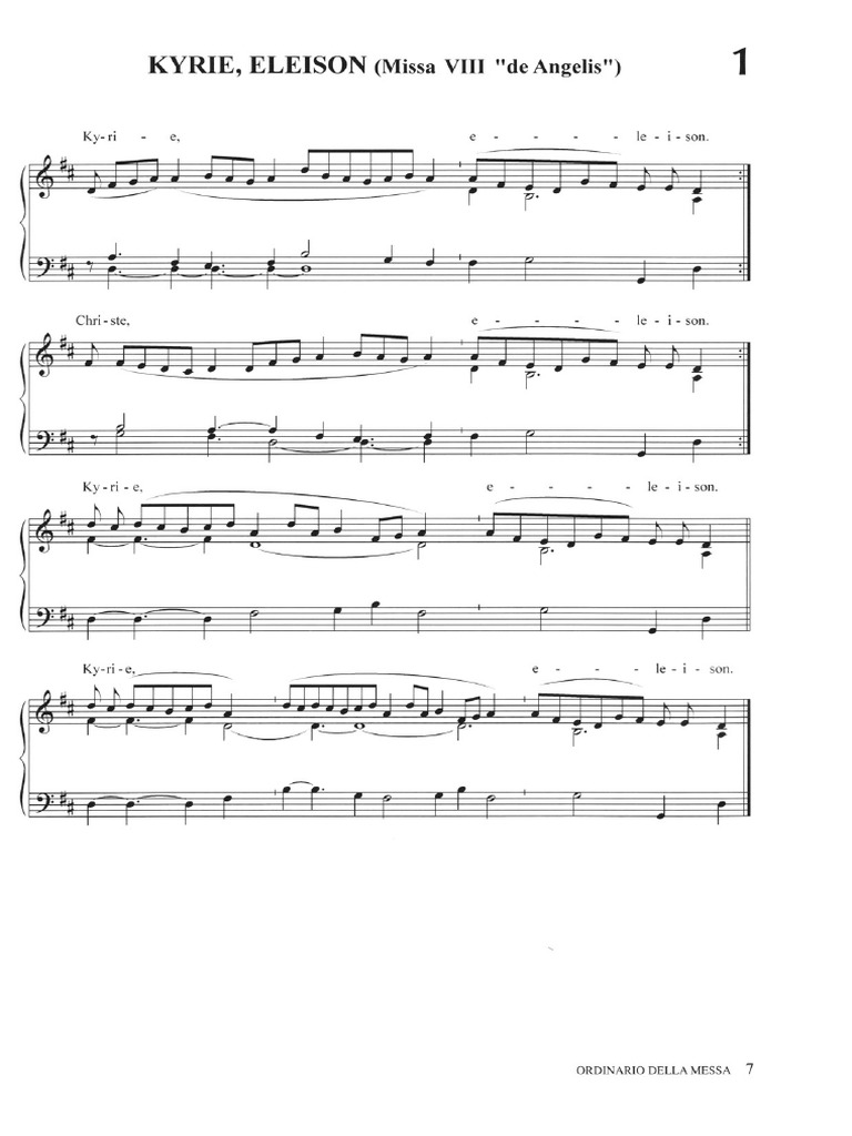 Kyrie Eleison Gregoriano | PDF