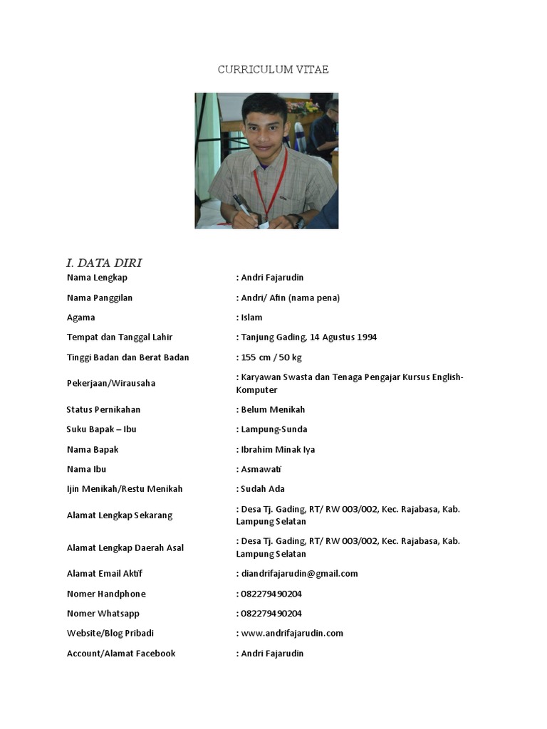 CV Andri | PDF