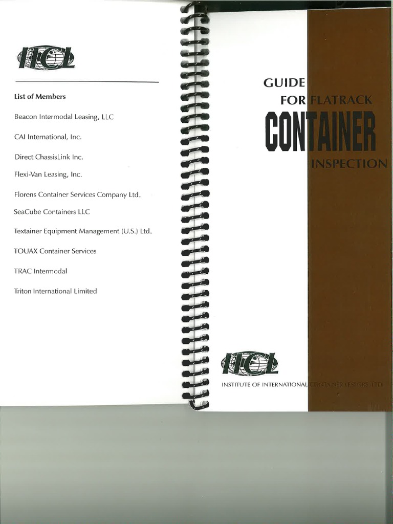 Guide For Flatrack - Inspection | PDF