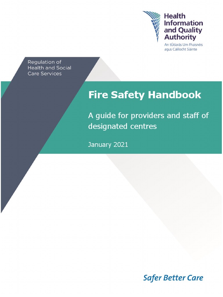 Fire Safety Handbook A Guide For Providers and Staff of Designated ...