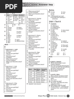Steps Plus Unit Tests Answer Key | PDF