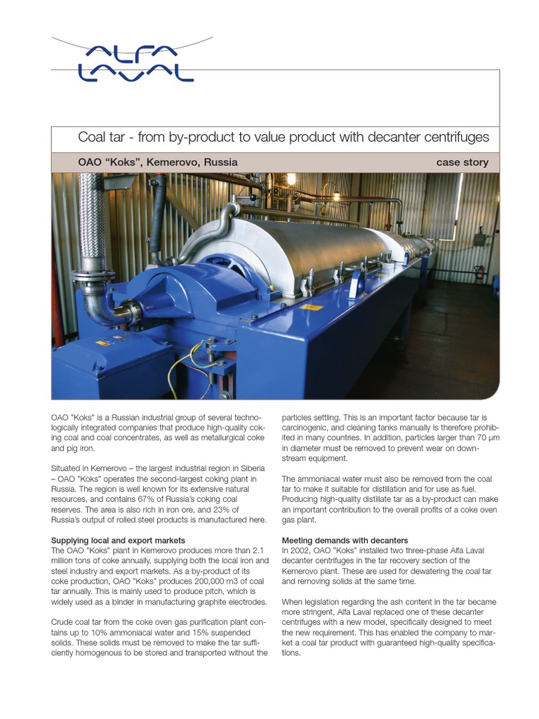 Coal Tar Production and Decanter Use | PDF | Coke (Fuel) | Coal