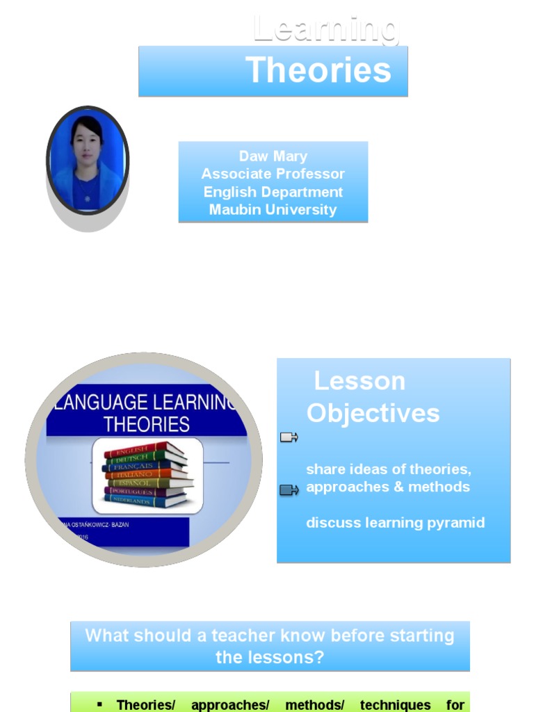 Learning Theories | PDF | Language Education | Communication