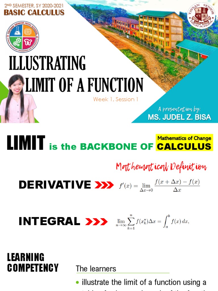 Lesson 1. Illustrating Limit of A Function | PDF | Function (Mathematics) | Variable (Mathematics)