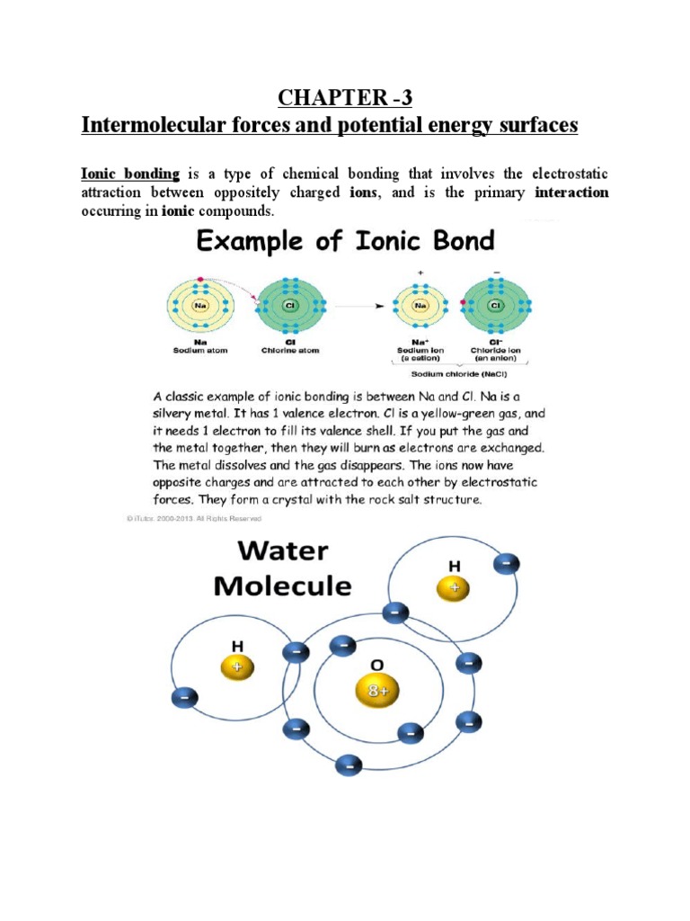 Intermolecular Forces and Potential Energy | PDF | Intermolecular Force ...
