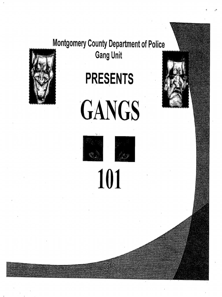 Gangs 101 Power Point Presentation (Montgomery County Police) | PDF ...