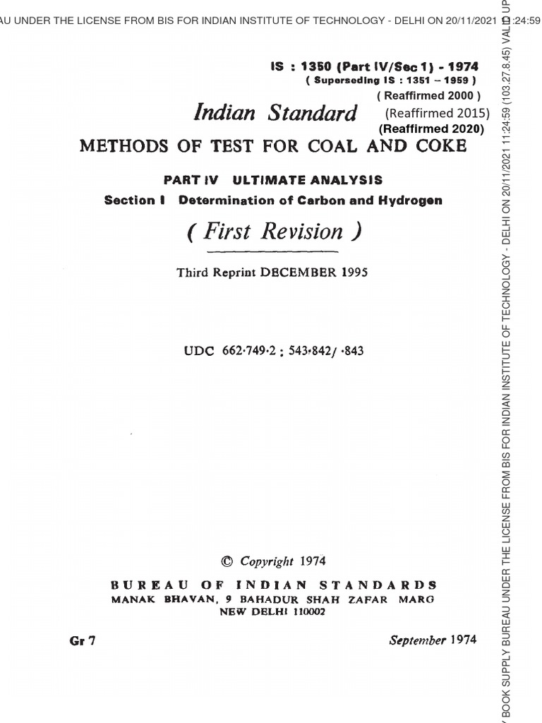 IS1350-Part 4 - 1 | PDF | Oxide | Magnesium