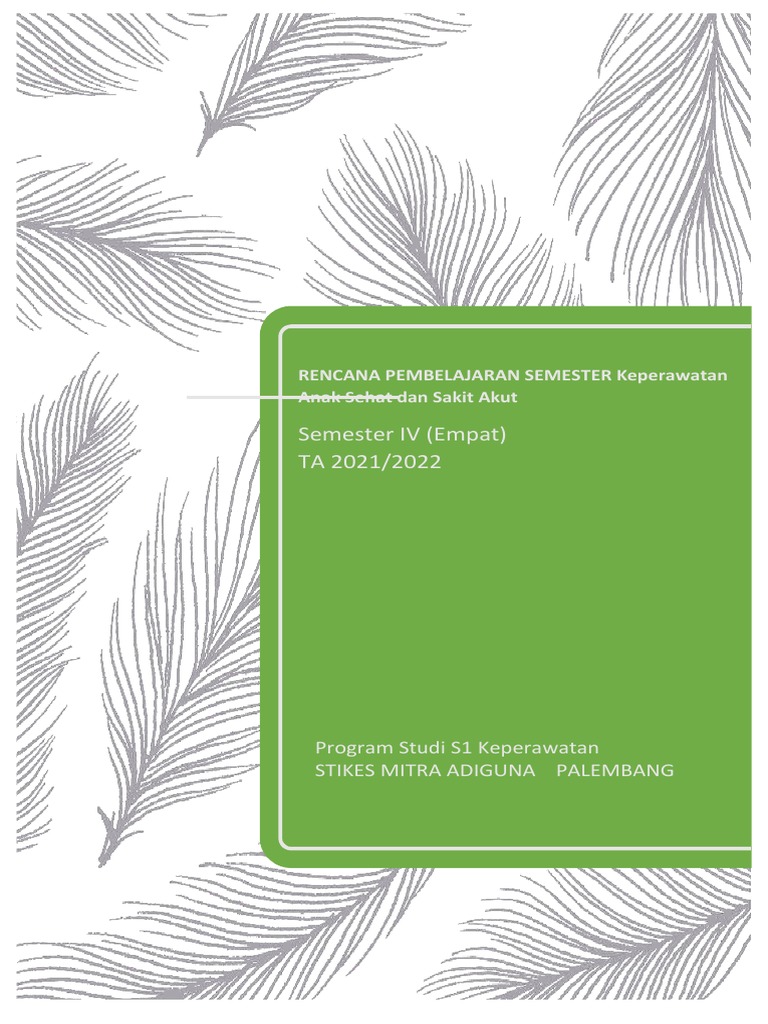 Cover RPS S1 KEPERAWATAN Anak Sehat Dan Sakit Akut | PDF