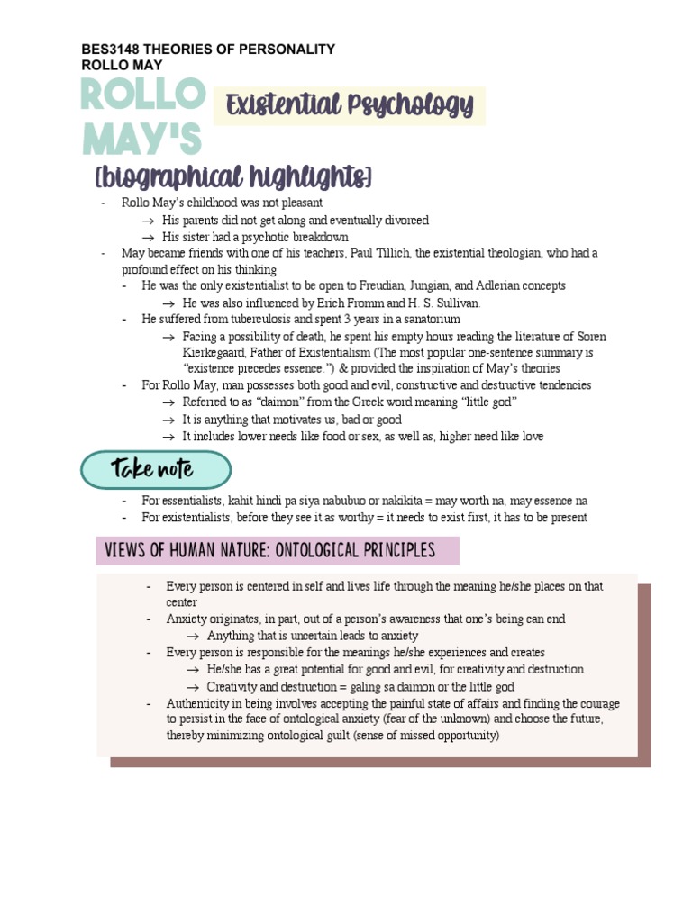 l15 Rollo May | PDF | Existentialism | Psychology