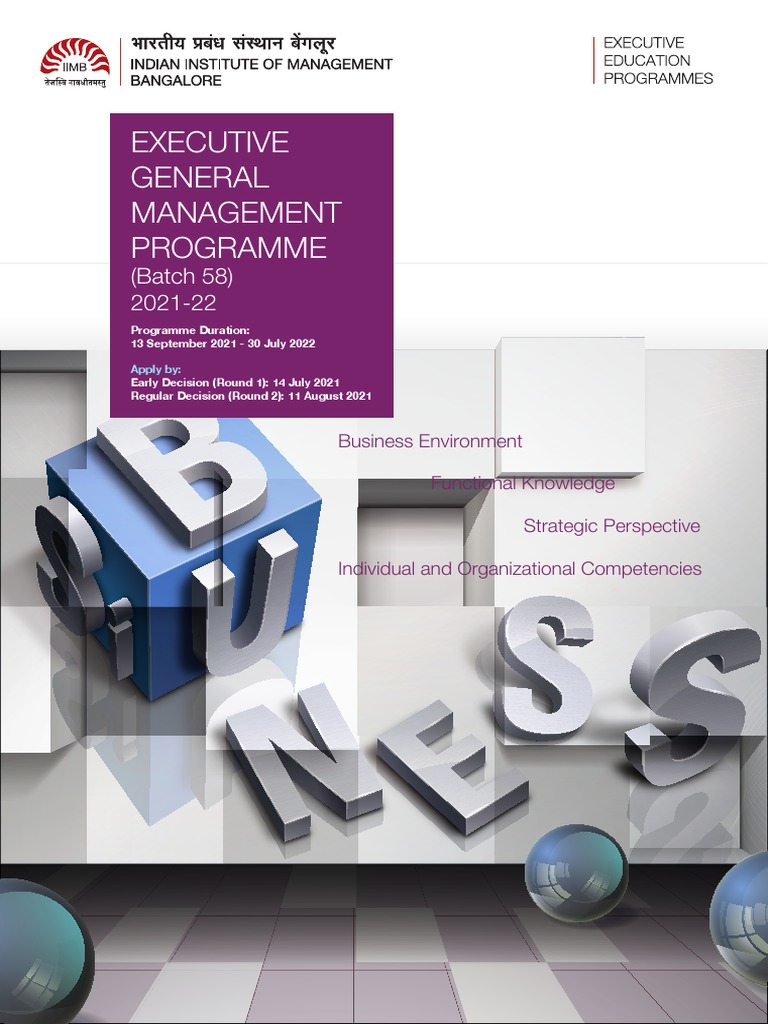 EGMP-Programme Brochure | PDF | Business | Economies
