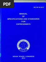 IRC SP 99 2013 Expressway Manual | PDF