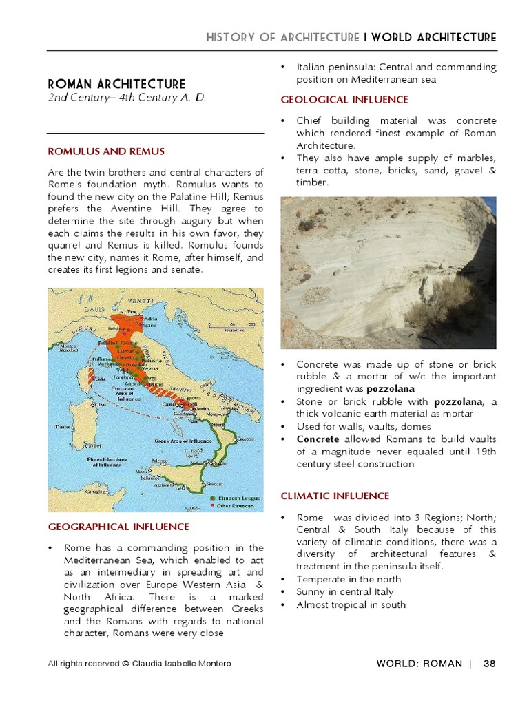 Roman Architecture | PDF | Ancient Rome | Vault (Architecture)
