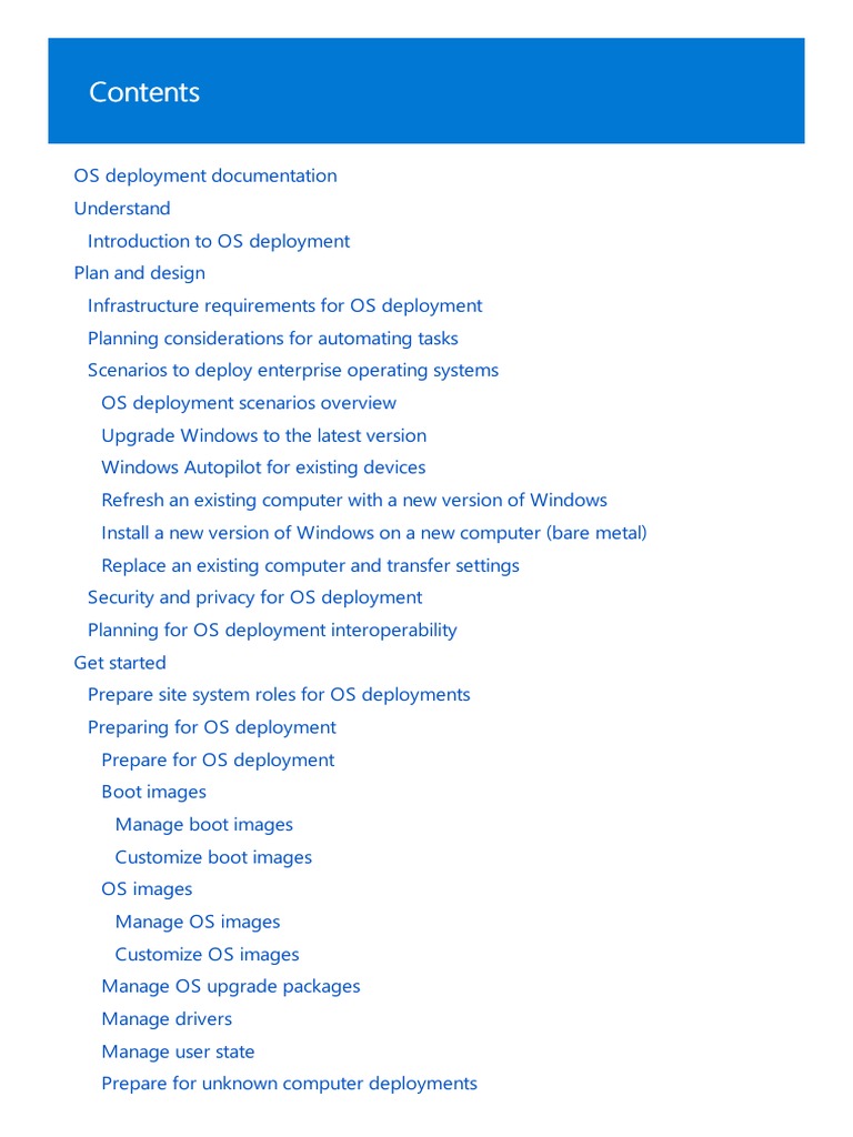 Windows OS Deployment Docs | PDF | Operating System | Windows 10