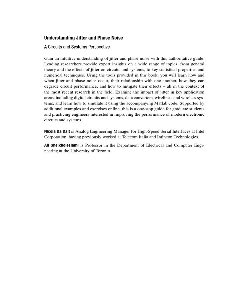 Understanding Jitter and Phase Noise | PDF | Analog To Digital Converter | Electronic Oscillator
