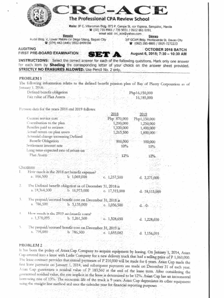 First Preboard - Audting | PDF