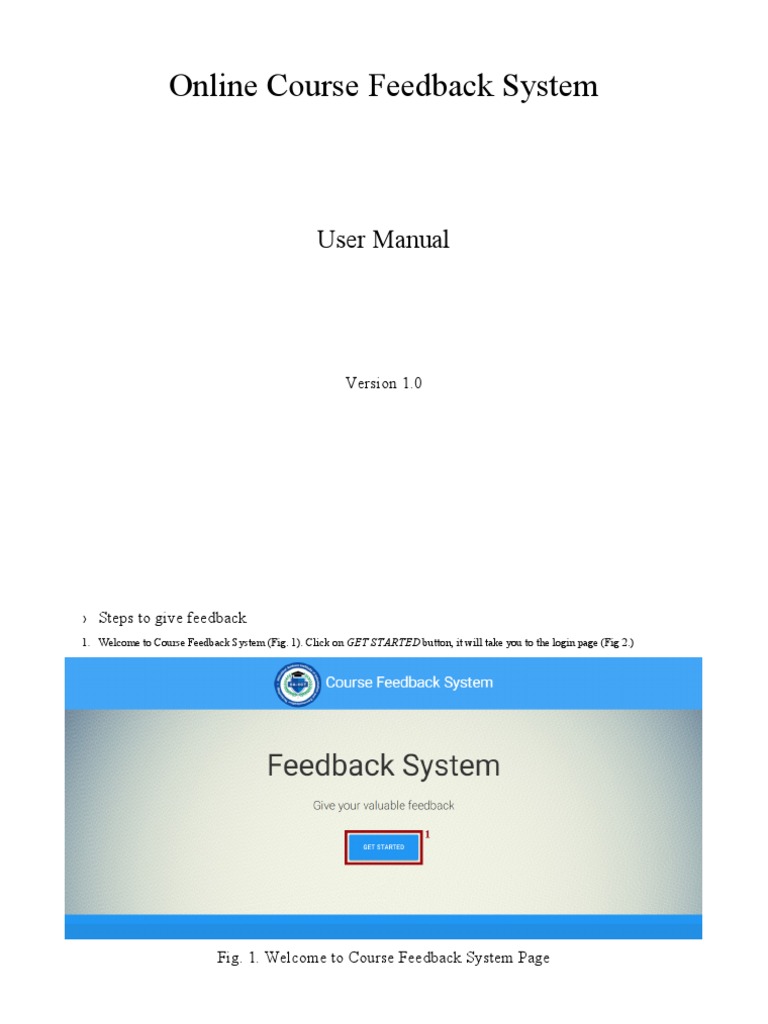 Online Course Feedback Guide | PDF | Computer Science | Information Age
