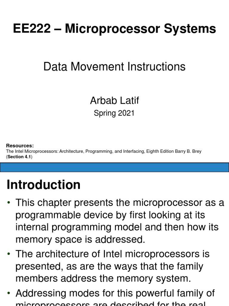 MPS Lecture 6 - Data Movement Instructions | PDF