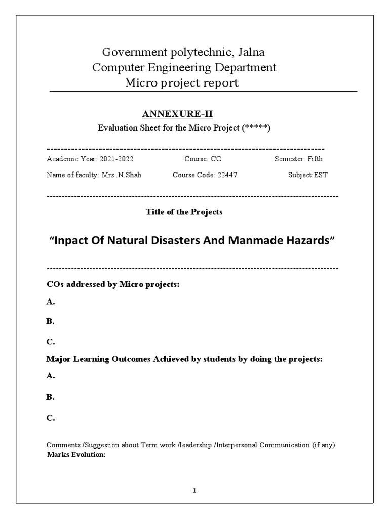 Government Polytechnic, Jalna Computer Engineering Department Micro ...