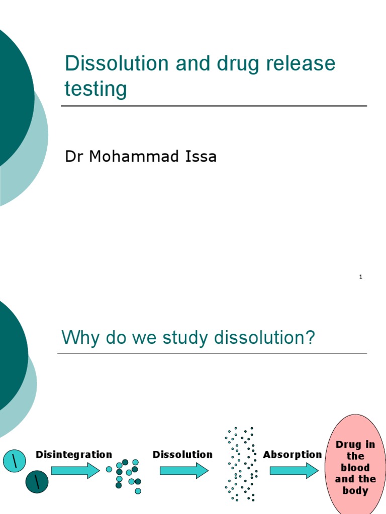 04 - Dissolution and Drug Release Testing | PDF | Pharmaceutical ...