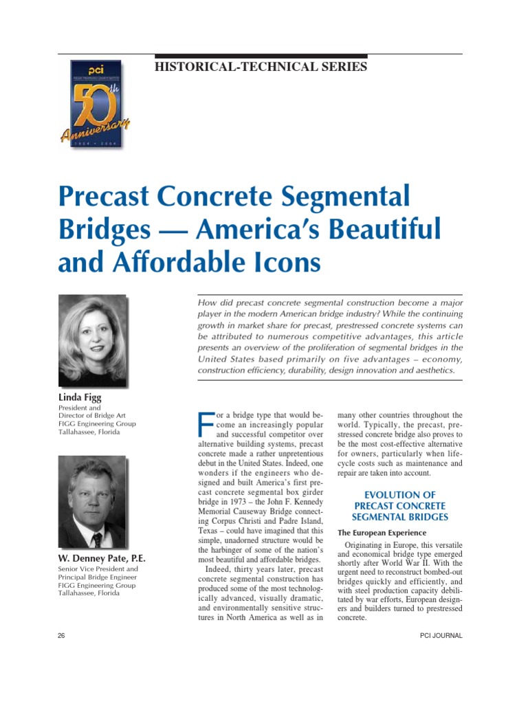 History of Segmental Concrete Bridges | PDF | Prestressed Concrete ...