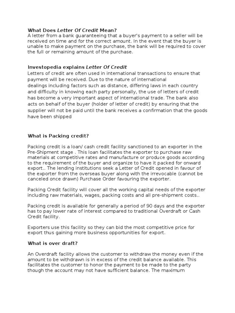 Assignment | PDF | Guarantee | Overdraft