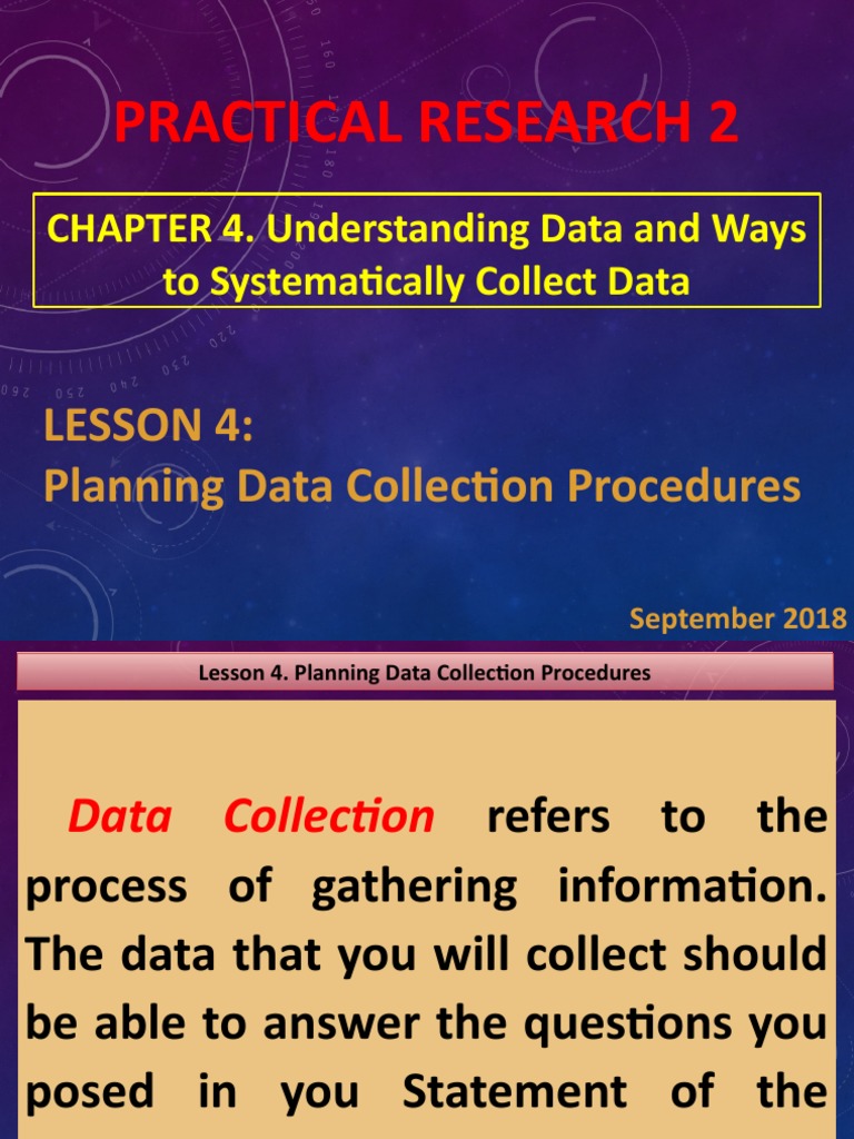 2 Lesson4 Planning Data Collection Procedures | PDF | Interview ...
