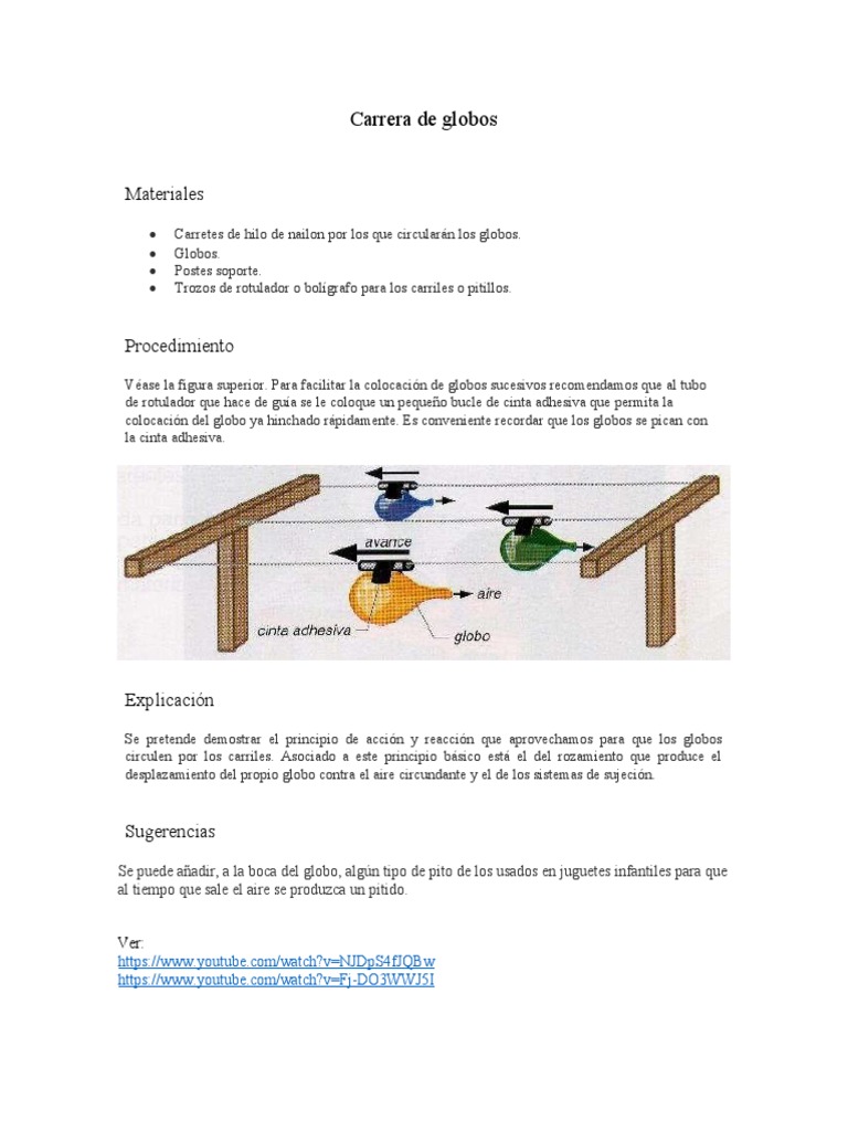 Carrera de Globos | PDF