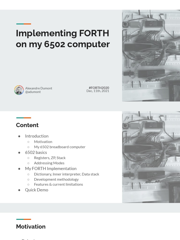Implementing FORTH On My 6502 Computer - Export | PDF | Information Age | Digital Electronics