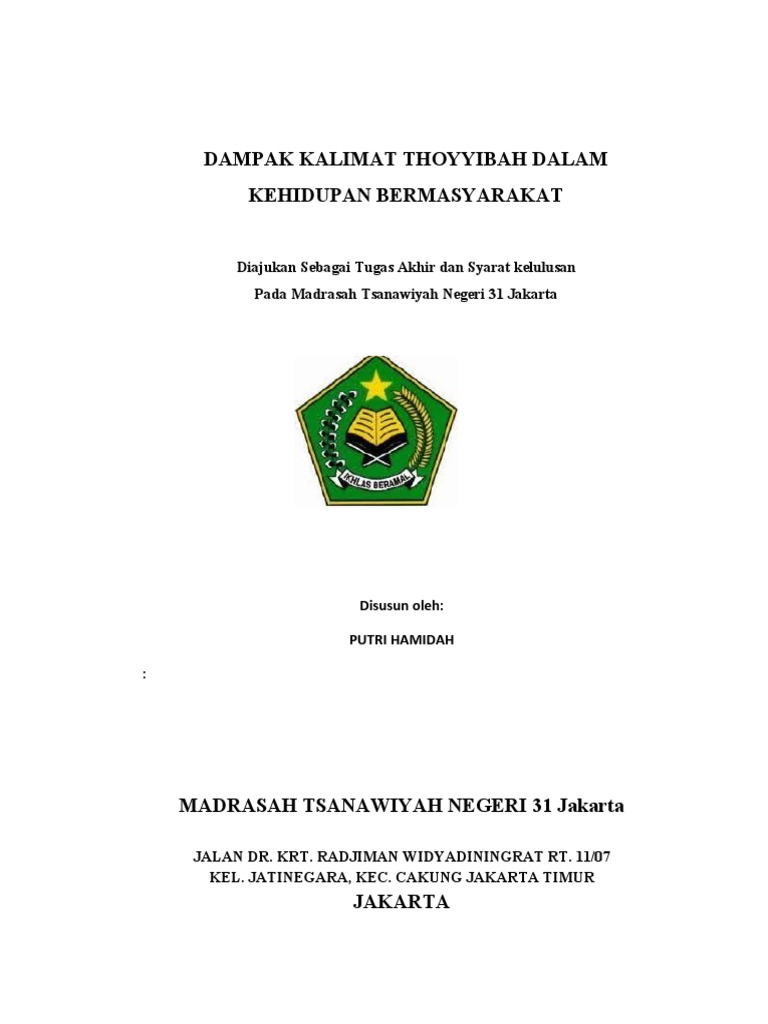 Jawaban TKI Putri Hamidah (2) 1 | PDF