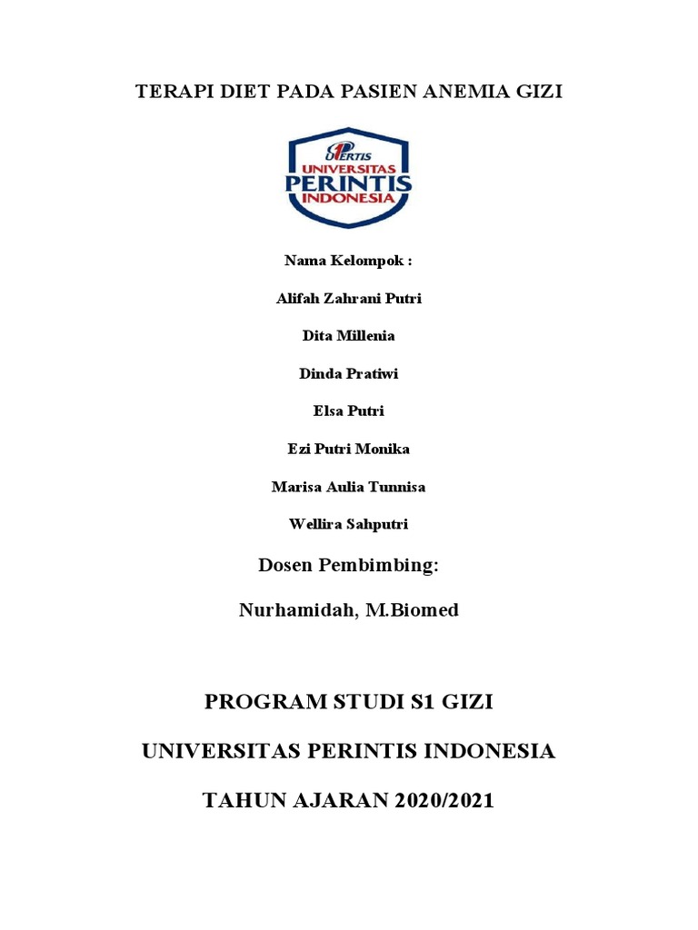 (Kel 5) Terapi Diet Pada Pasien Anemia Gizi | PDF | Kesehatan Holistik