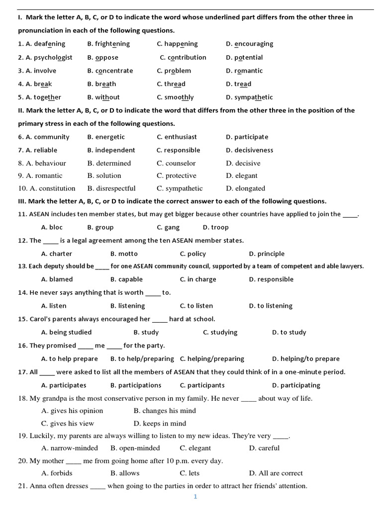 English Language Test Prep | PDF | Ludwig Van Beethoven | Vietnamese People
