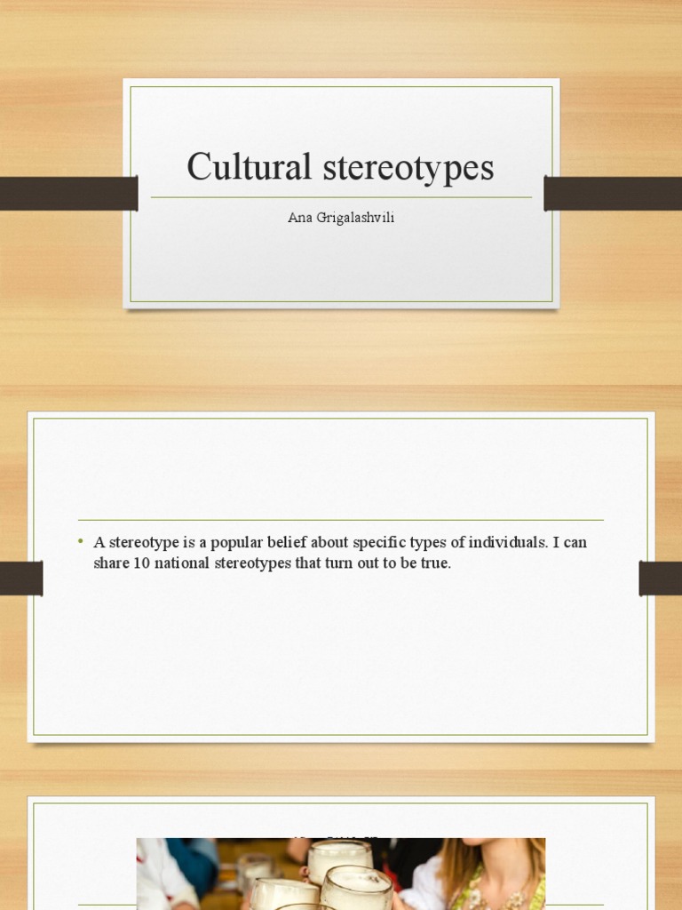 Cultural Stereotypes | PDF