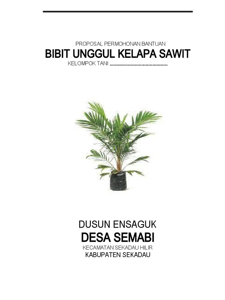 Proposal Sawit | PDF