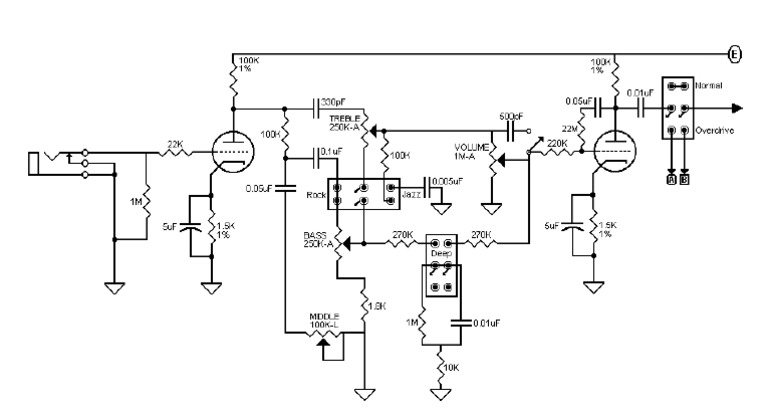 Dumble 70s Ods Overdrive Specials Preamp Schematic | PDF