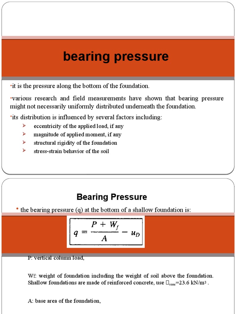 3-Bearing Pressure and Bearing Capacity | PDF | Soil Science ...