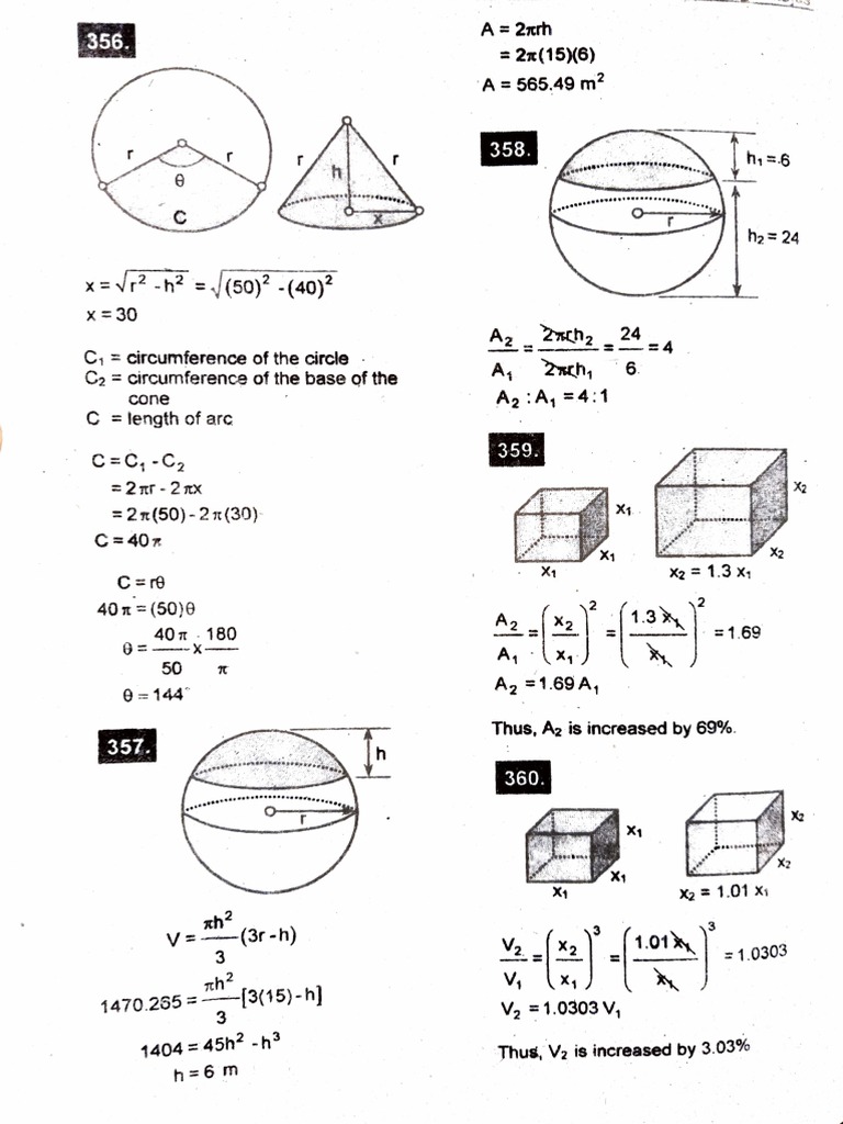 Geometry Calculations Guide | PDF | Euclid | Geometric Measurement