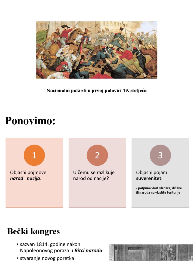Nacionalni Pokreti U Prvoj Polovici 19 | PDF