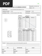 Plumbness Inspection Report | PDF | Tools | Equipment