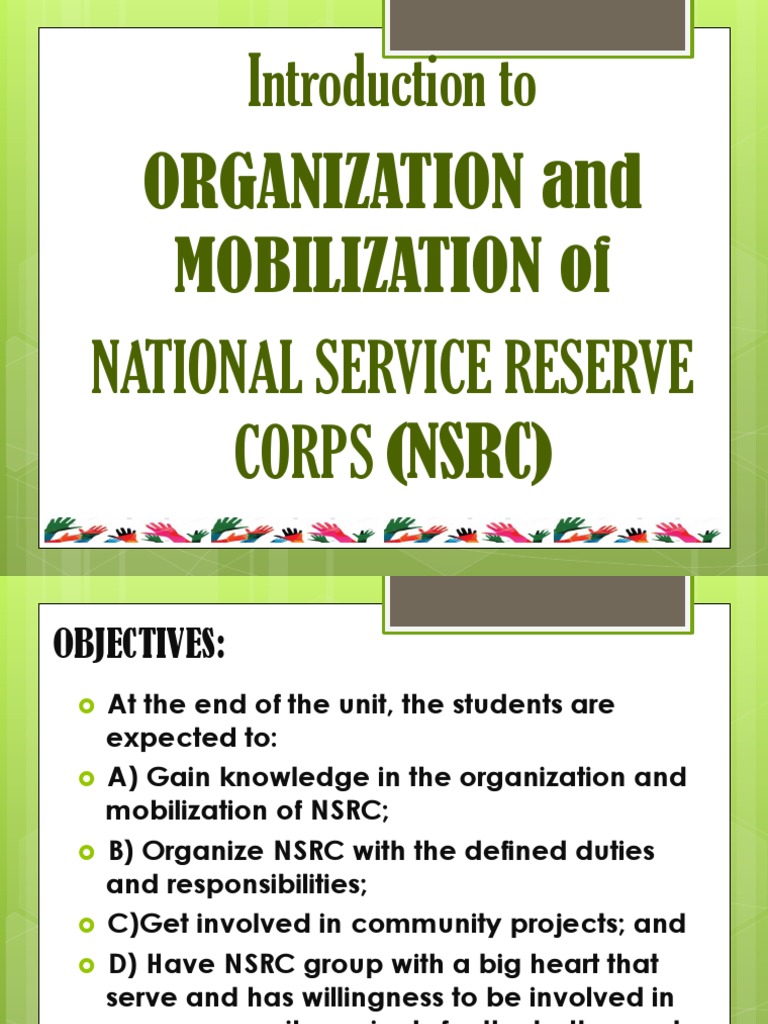 NSRC Organization and Mobilization Guide | PDF | Volunteering ...