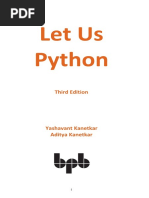 Let Us Python by Yashavant Kanetkar | PDF | Python (Programming Language) | Parameter (Computer ...