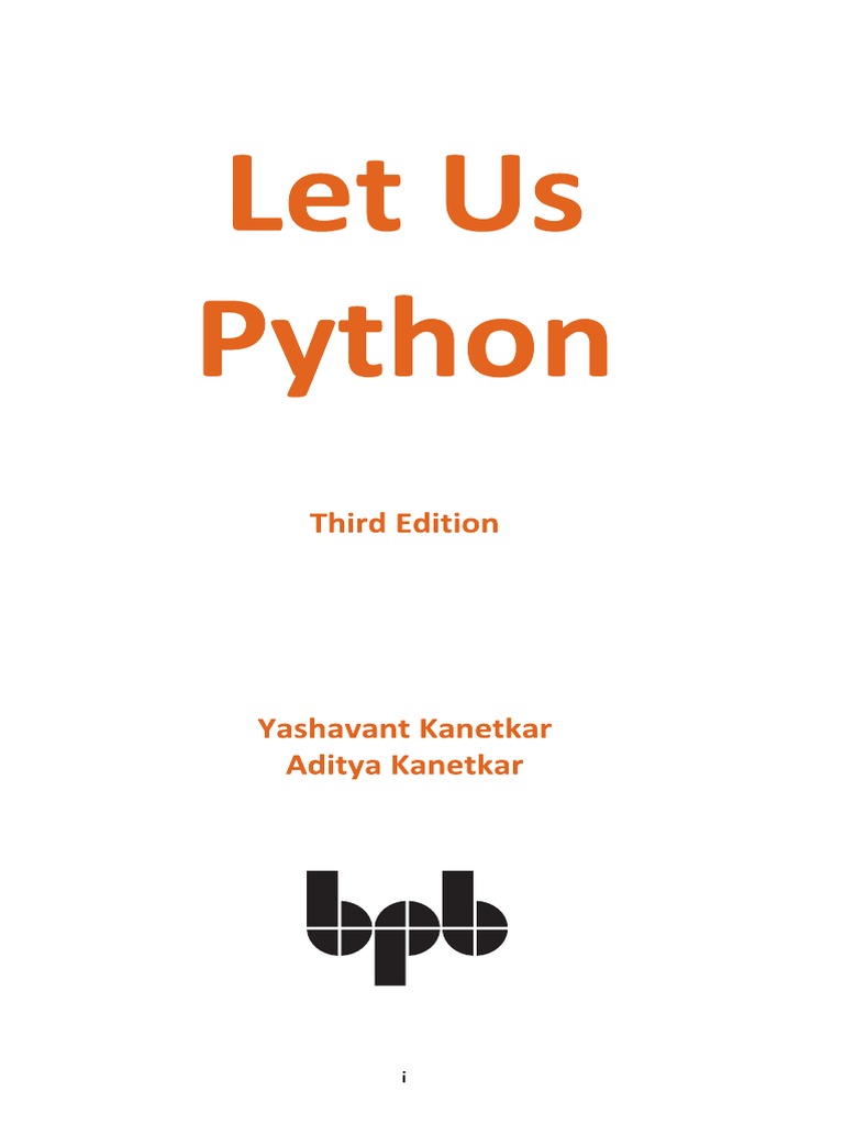 Let Us Python Pdf Python Programming Language Computer Programming