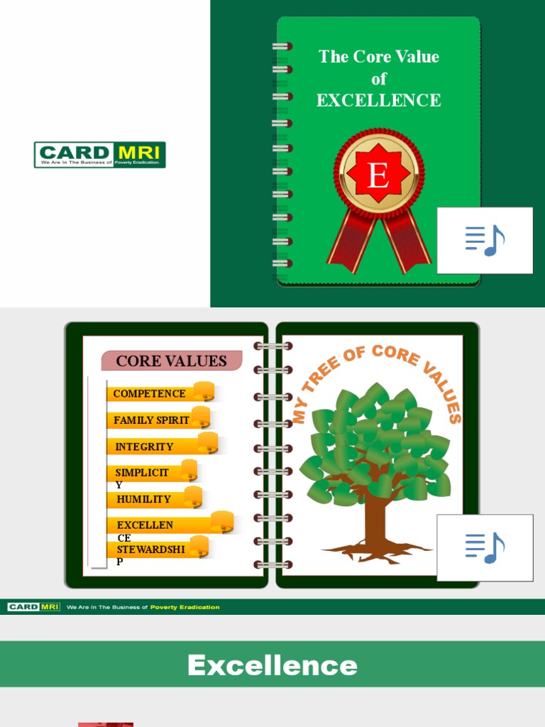 The Core Value of Excellence | PDF