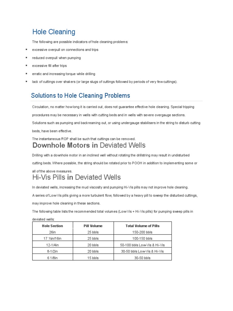 Hole Cleaning Optimization Techniques | PDF | Fluid Dynamics | Pump
