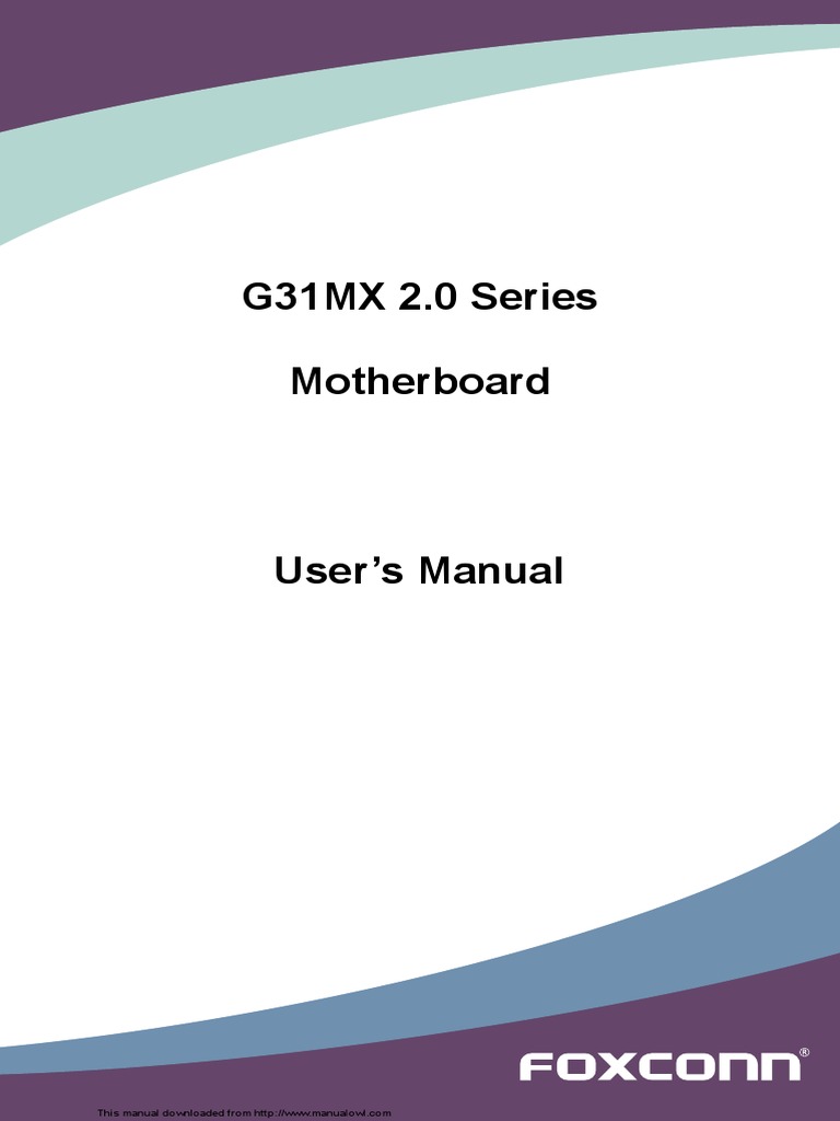 G31MX 2.0 Series Motherboard | PDF | Usb | Bios