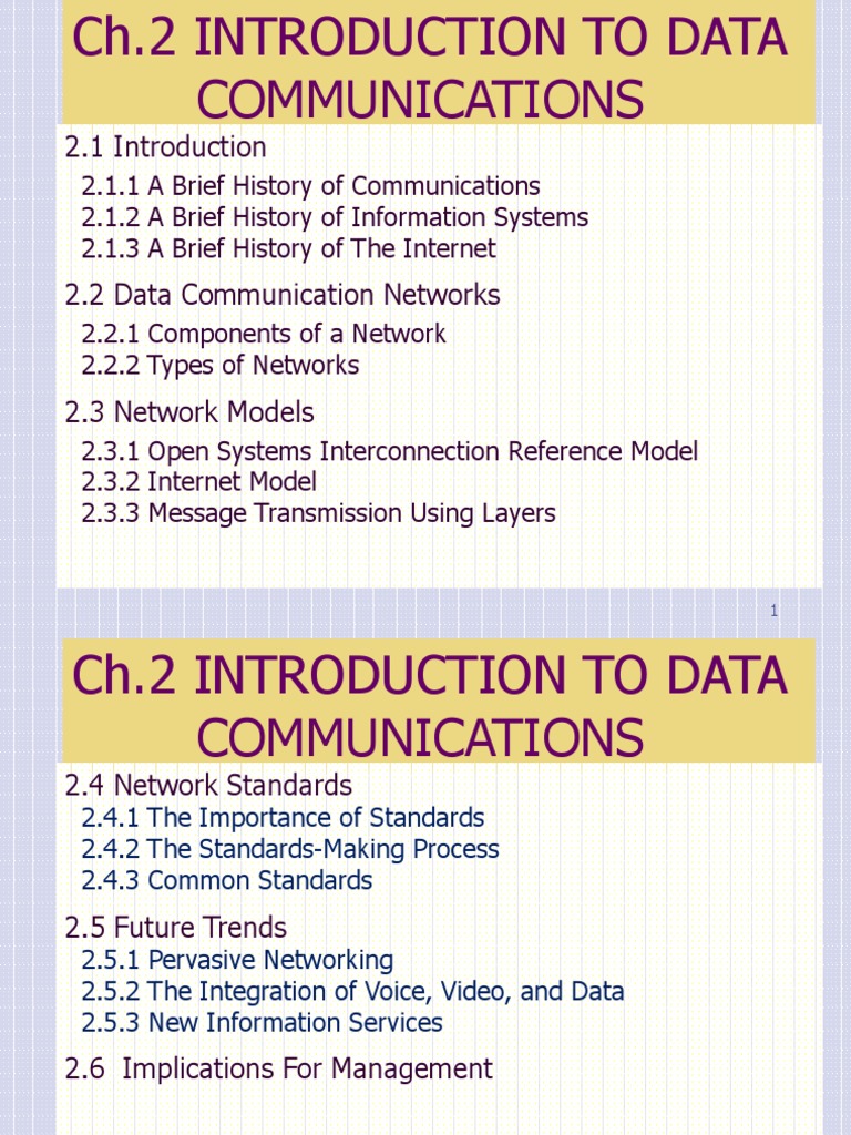 ch2 Introduction To Data Communications PDF | PDF | Osi Model ...