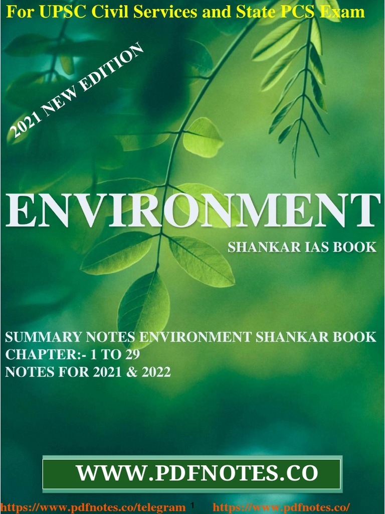 Shankar IAS Environment Book Overview | PDF | Food Web | Ecosystem