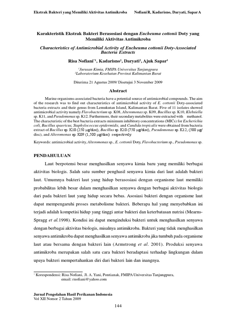 JURNAL-UJI BIOKIMIA Pseudomonas Sp. | PDF